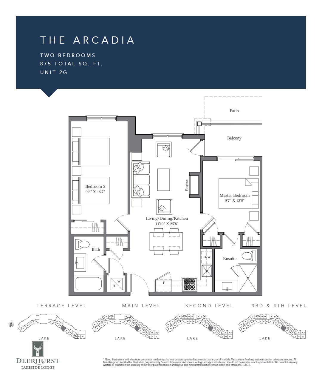 Deerhurst Lakeside Lodge - The Arcadia Floor Plan, Huntsville ON | Livabl