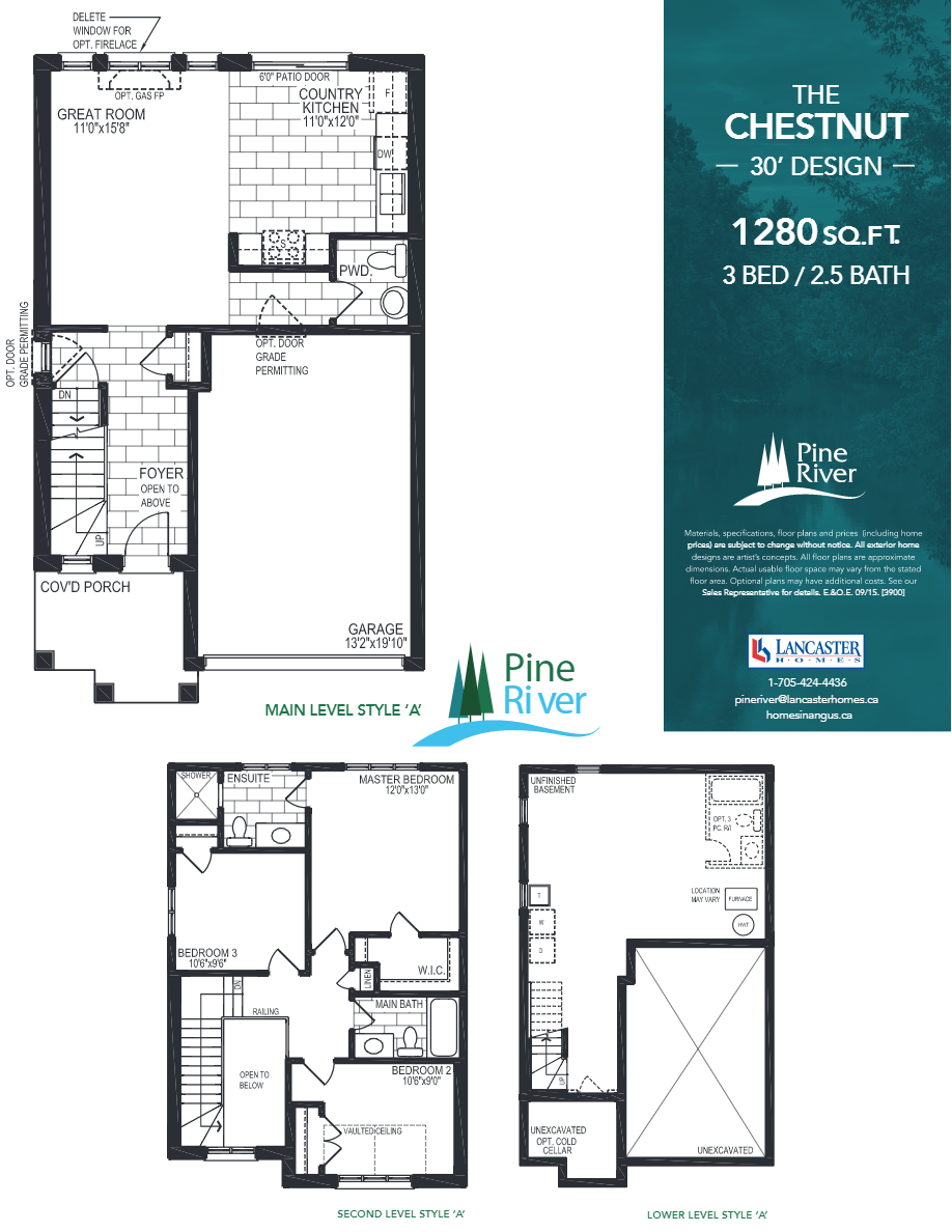 Pine River | The Chestnut | Floor Plans and Pricing