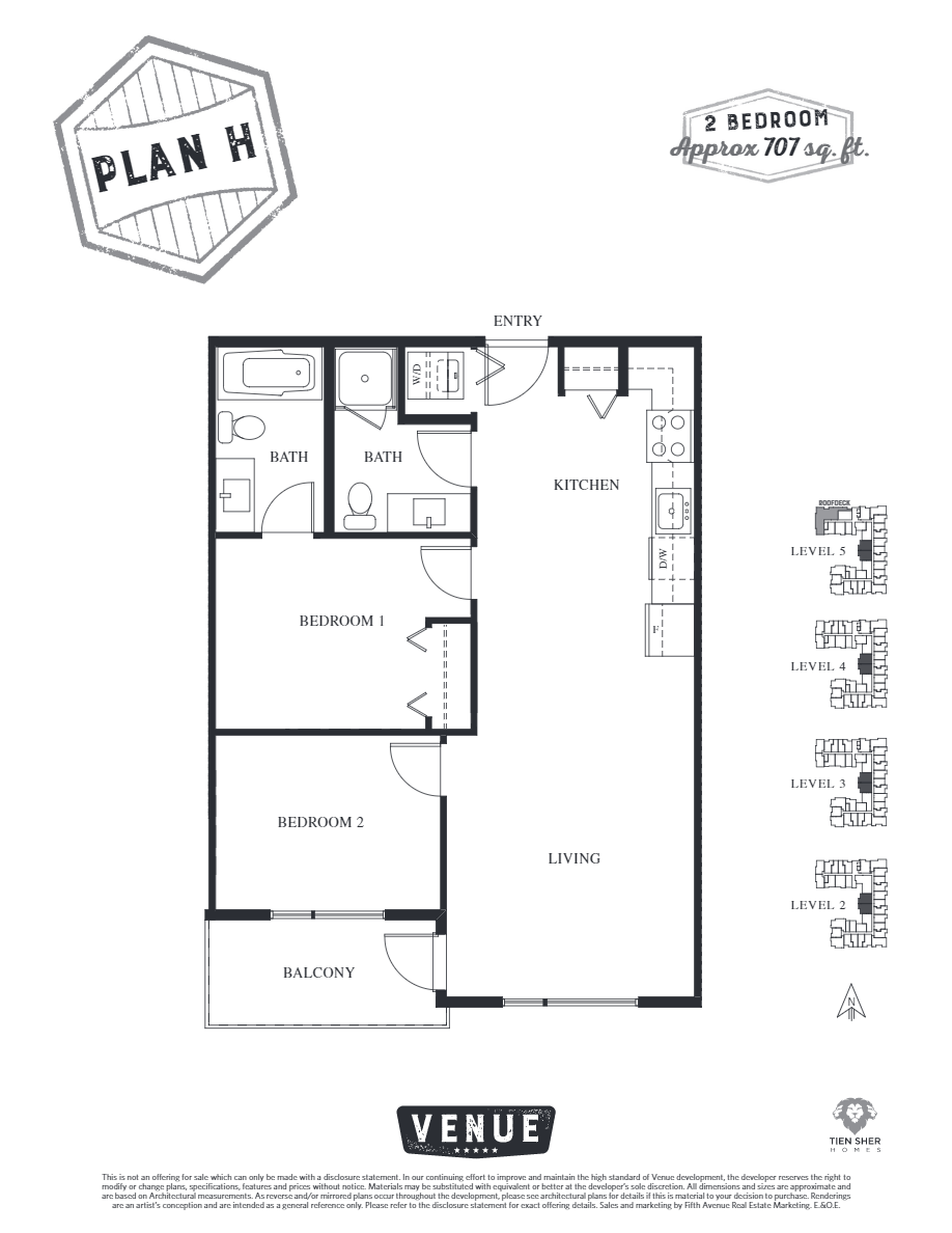 Venue - H Floor Plan, Surrey BC | Livabl