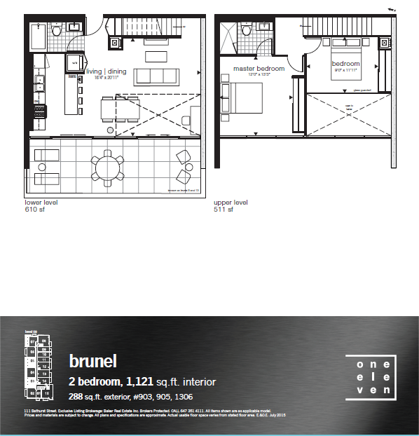 oneeleven Condos | Brunel | Floor Plans and Pricing