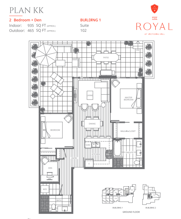 The Royal at Victoria Hill - KK Floor Plan, New Westminster BC | Livabl