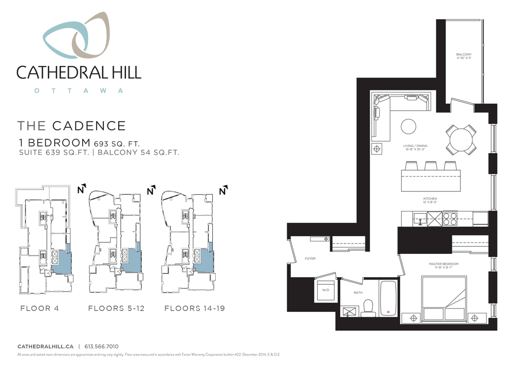 Cathedral Hill - The Cadence Floor Plan, Ottawa ON | Livabl