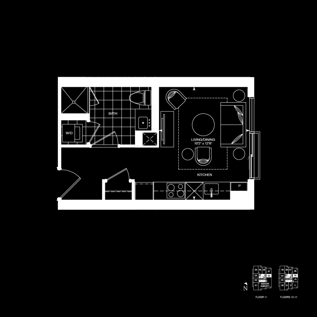The Rosedale on Bloor Condos - Isabella Floor Plan, Toronto ON | Livabl