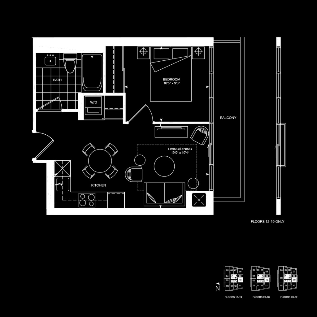 The Rosedale on Bloor Condos - Sultan Floor Plan, Toronto ON | Livabl