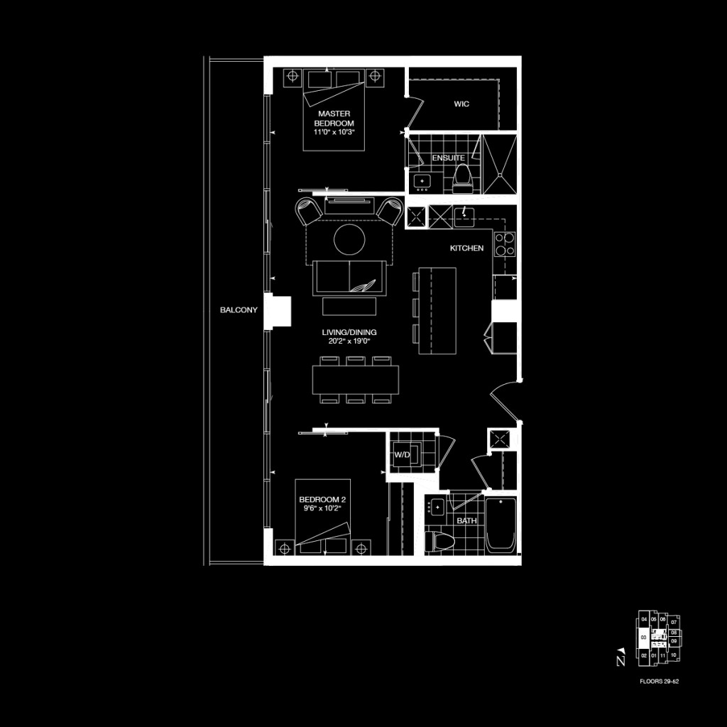 The Rosedale on Bloor Condos - Rose Park Floor Plan, Toronto ON | Livabl
