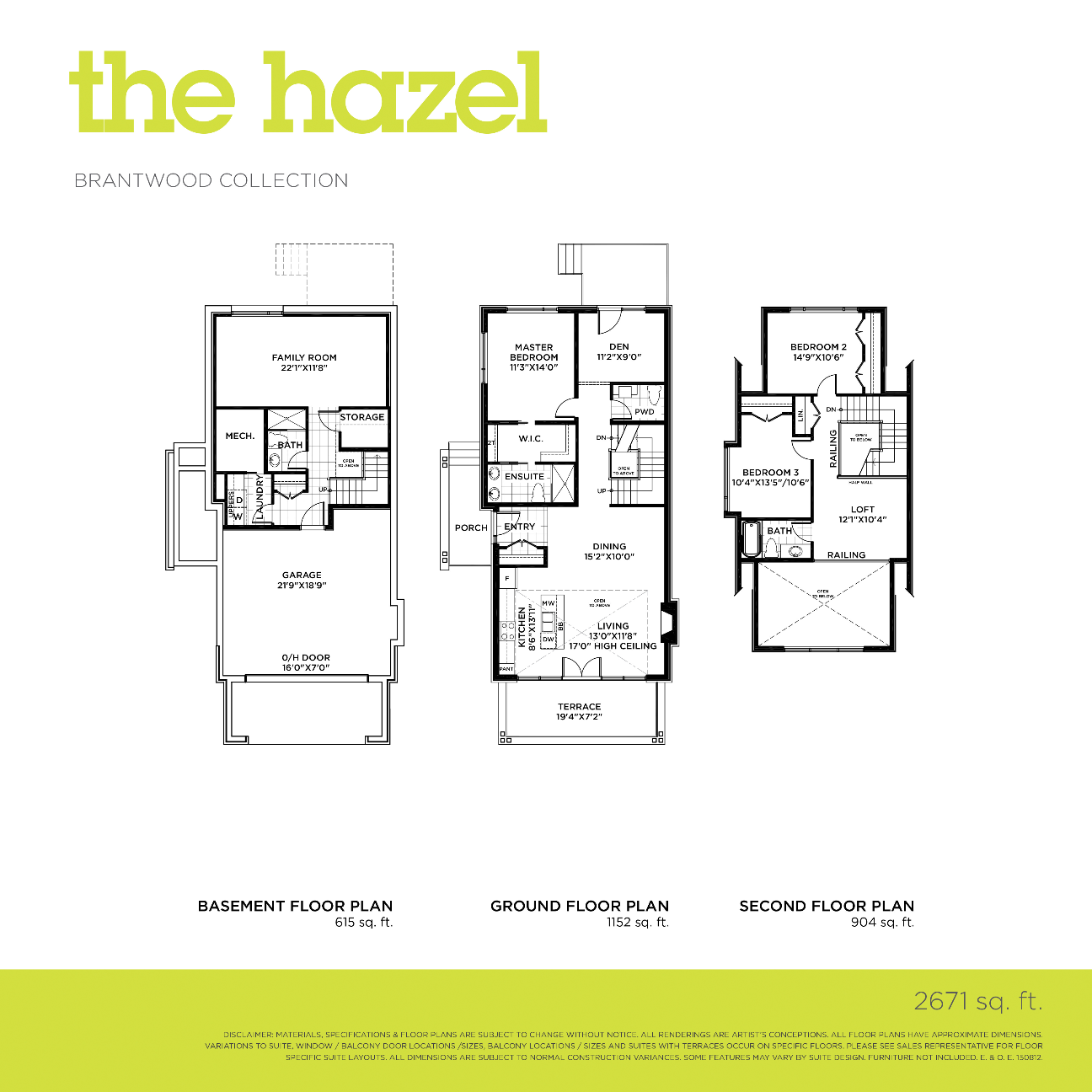 Greystone Village - The Hazel Floor Plan, Ottawa ON | Livabl