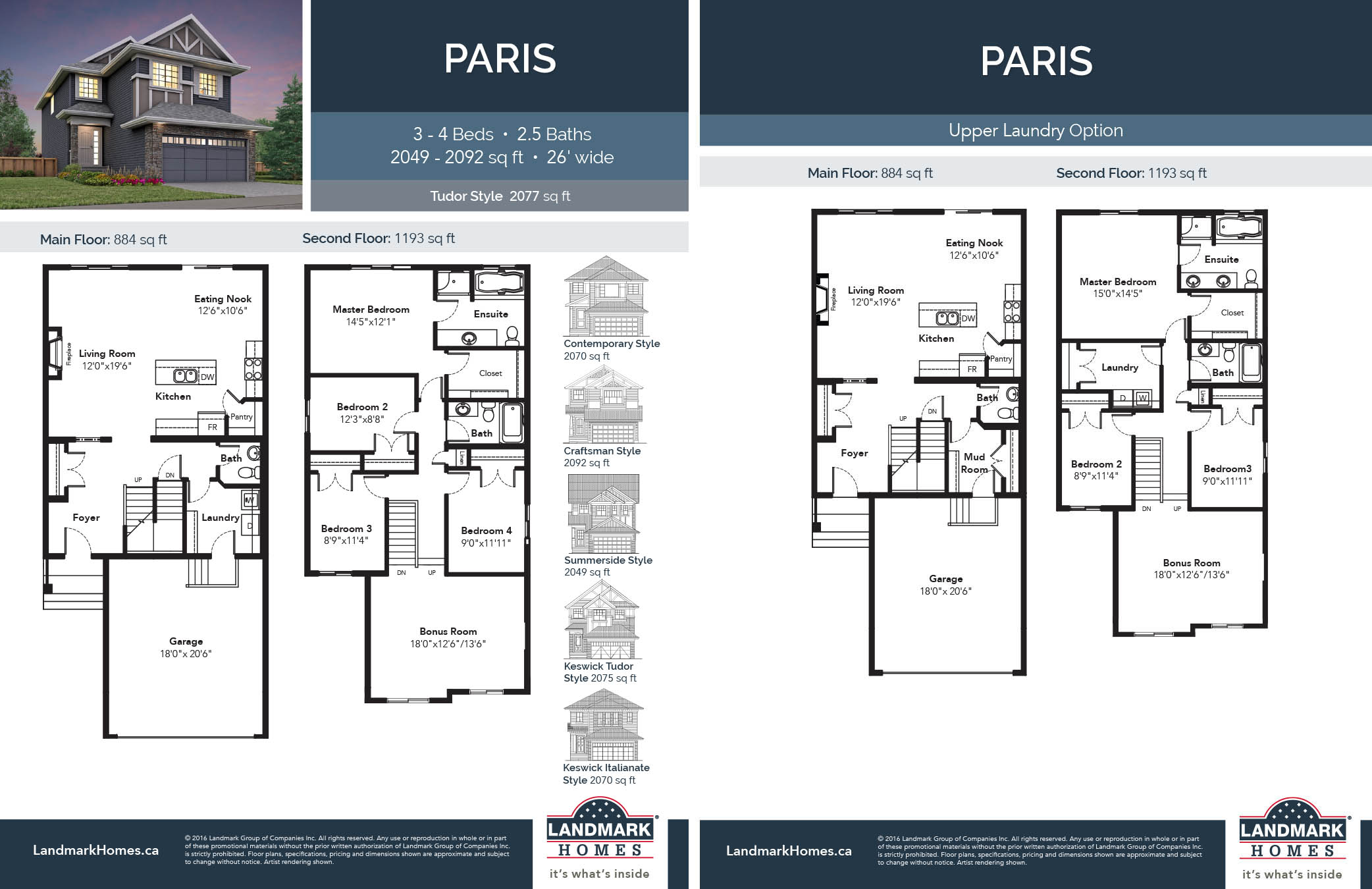 Aurora - Paris Floor Plan, Edmonton AB | Livabl