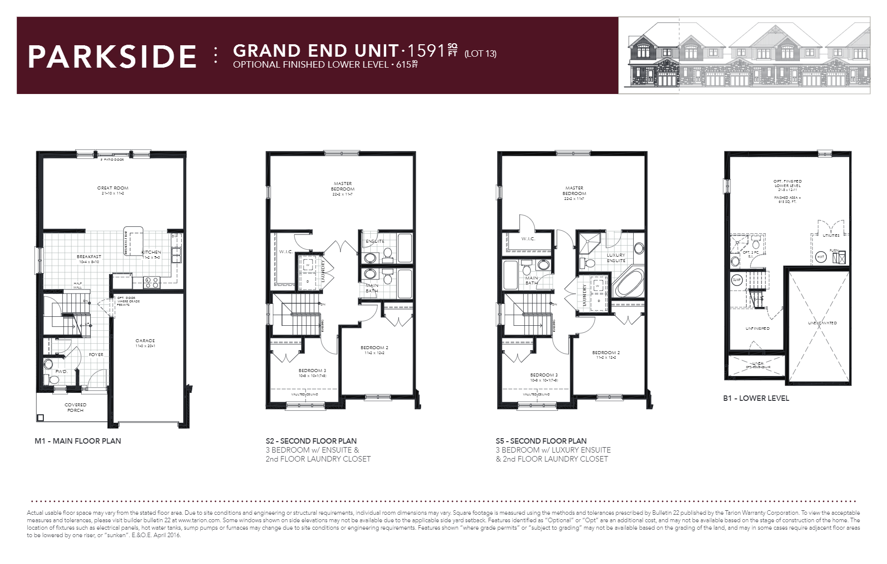 Fairgrounds Finale | Parkside Grand End | Floor Plans and Pricing
