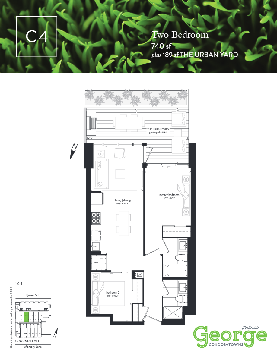 George Condos & Towns - C4 Floor Plan, Toronto ON | Livabl