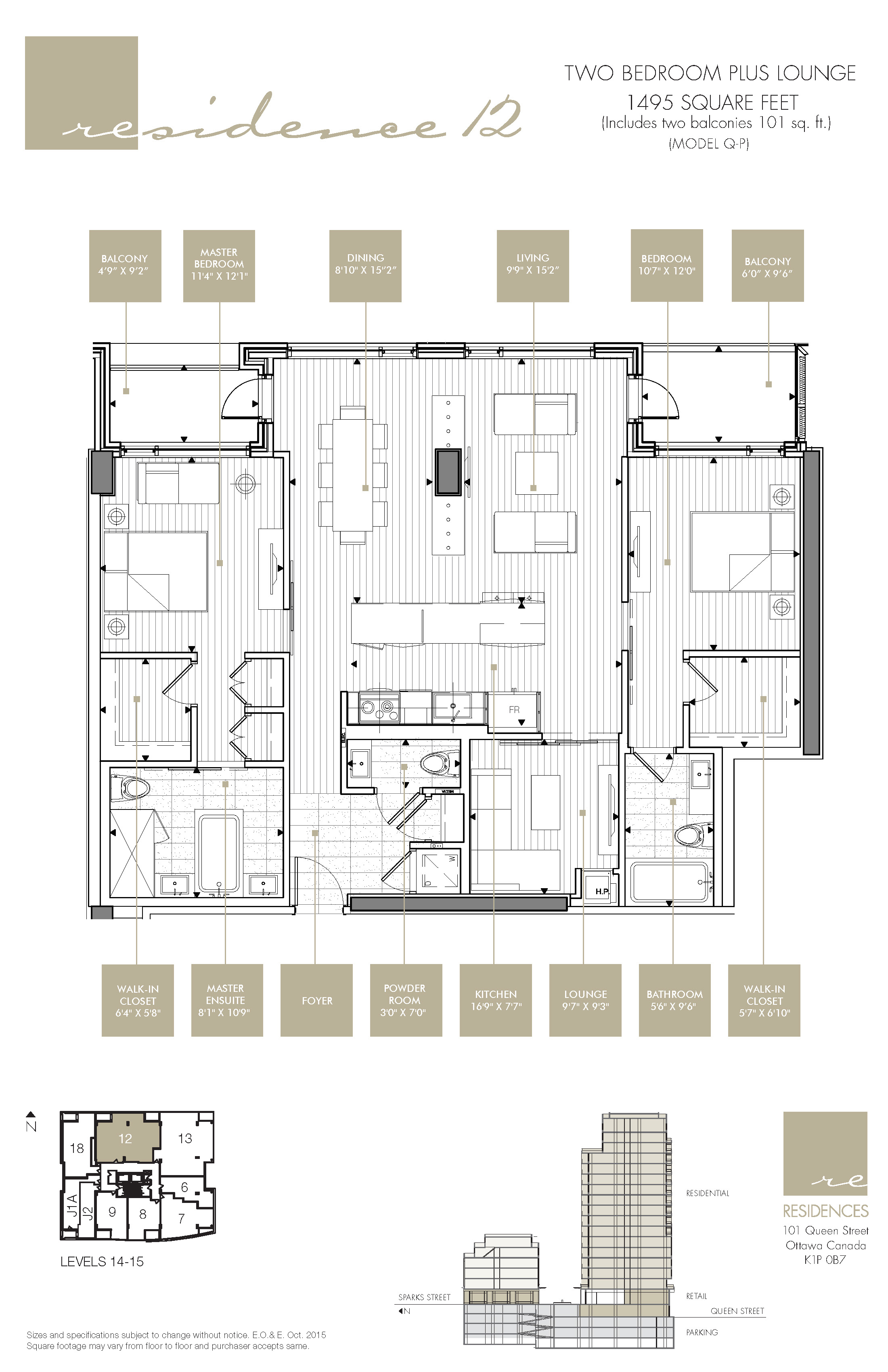 reResidences - Residence 12 Floor Plan, Ottawa ON | Livabl