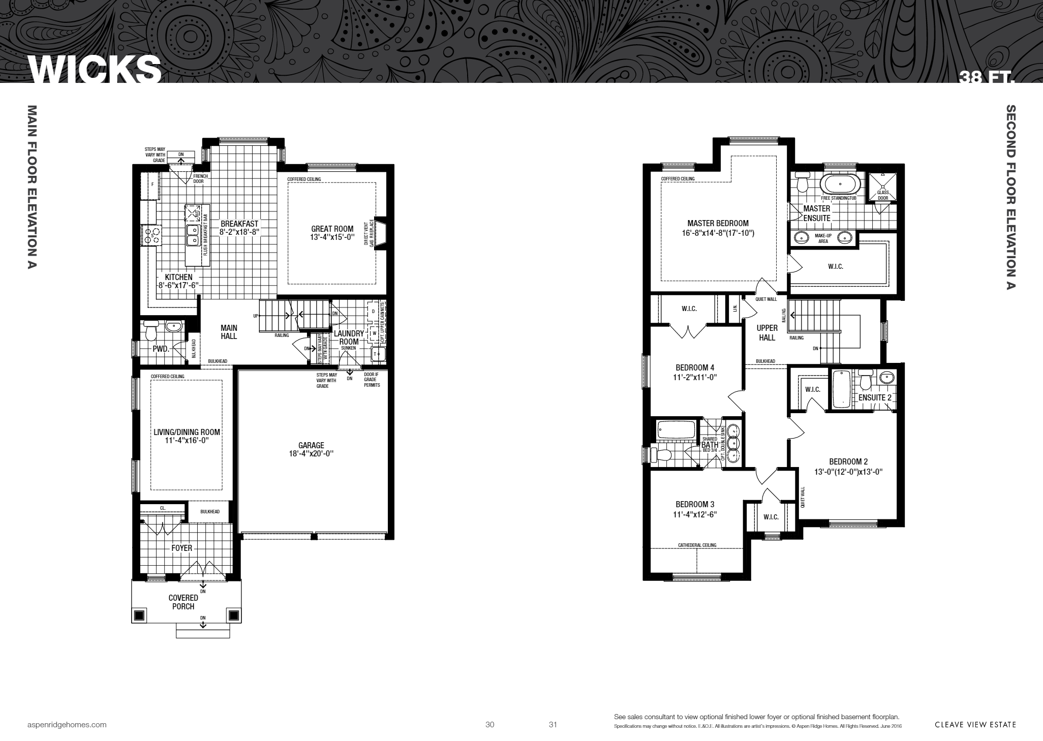 Cleave View Estates - Phase 1 | Wicks B | Floor Plans and Pricing