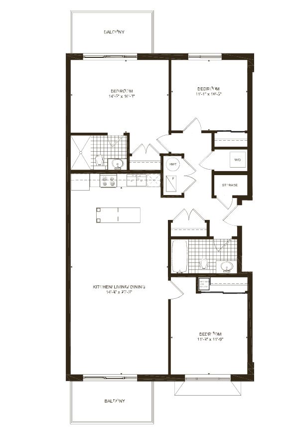 Brownstones at Place des Gouverneurs - Plateau Floor Plan, Ottawa ON ...