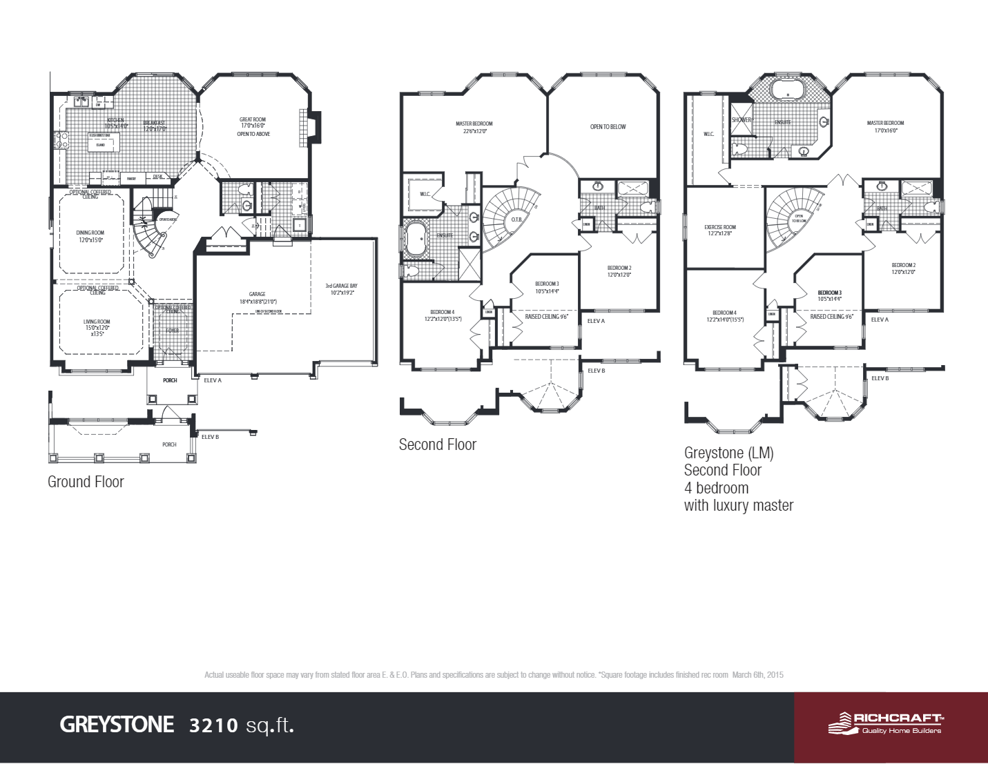 The Landing at Riverside South - The Greystone Floor Plan, Ottawa ON ...