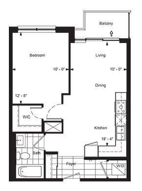 Riverside Uptown Markham - 1MM Floor Plan, Markham ON | Livabl
