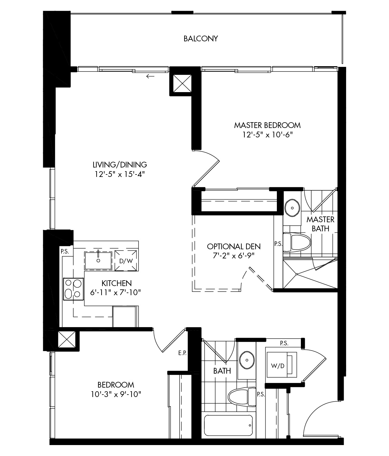 Indigo Condominiums in the Village of Maple - 2D-B1 Floor Plan, Vaughan ...