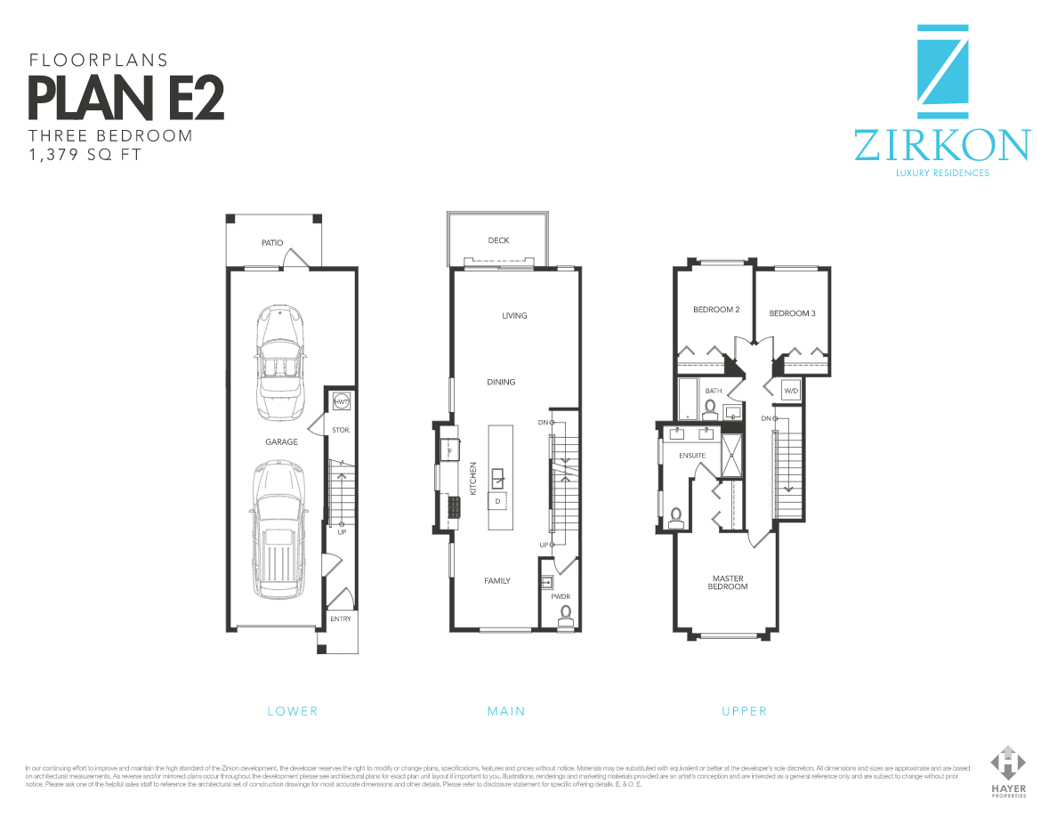 Zirkon - E2 Floor Plan, Surrey BC | Livabl