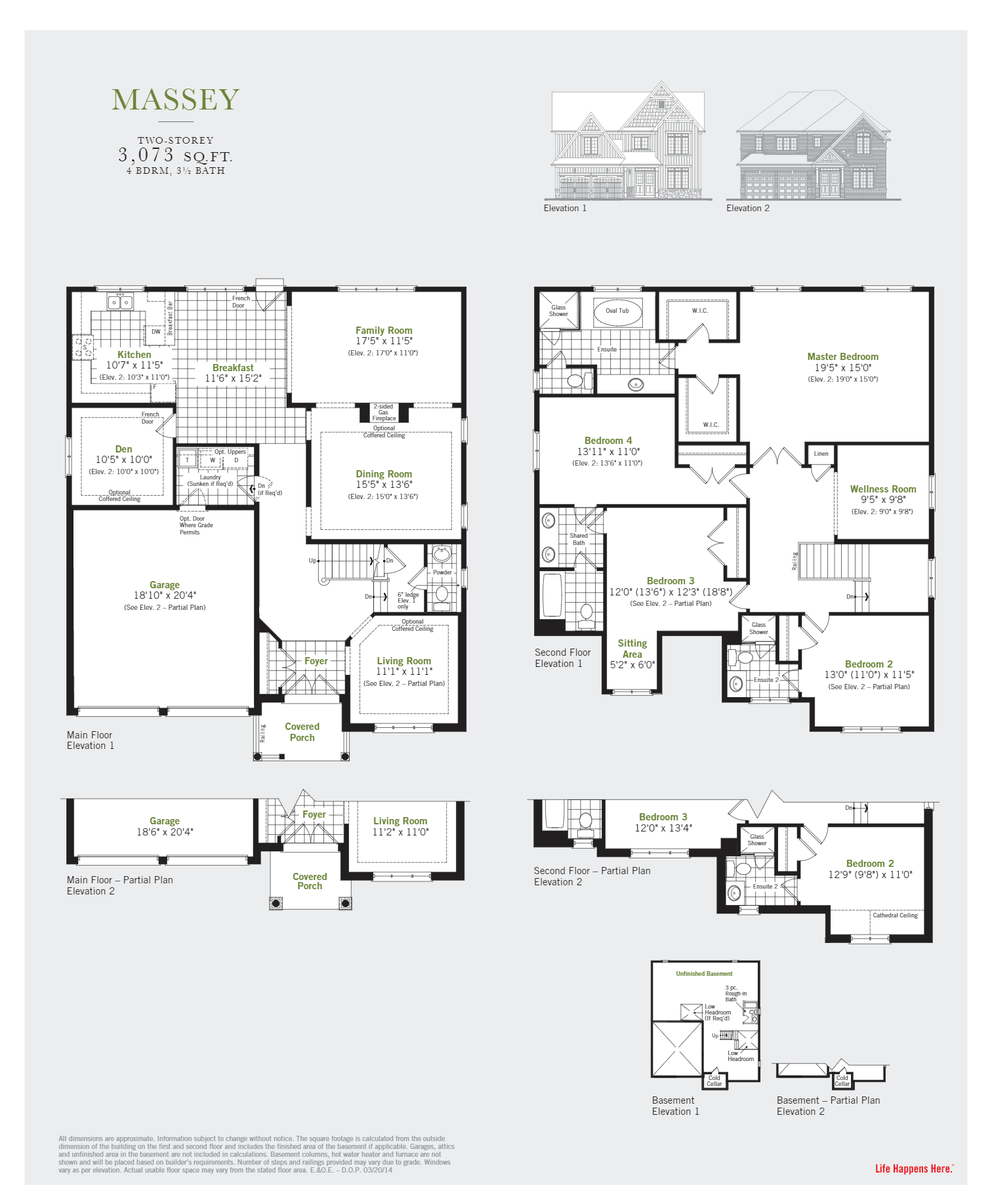Gracefields North - Massey Floor Plan, Newcastle ON | Livabl