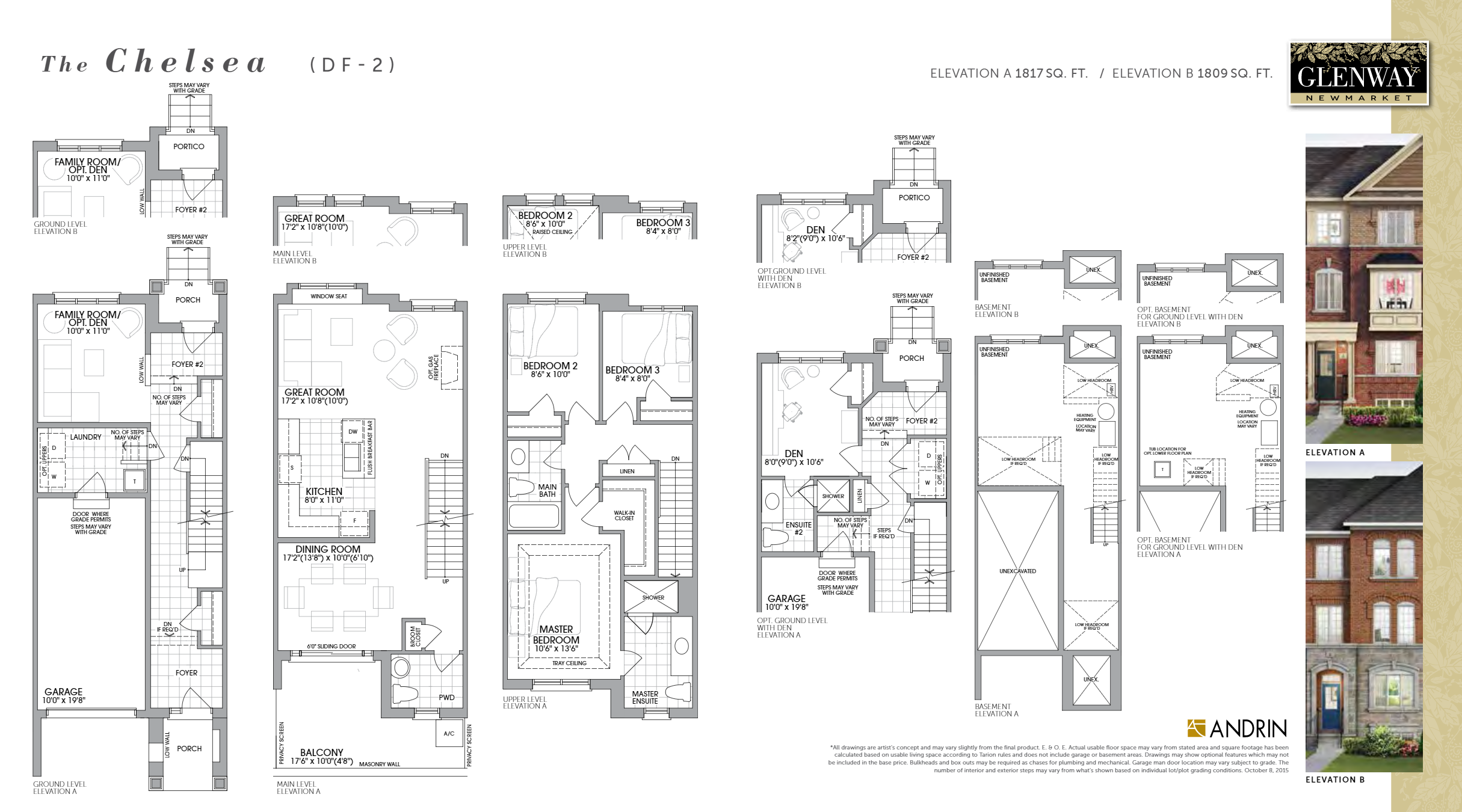 Glenway - The Chelsea Floor Plan, Newmarket ON | Livabl