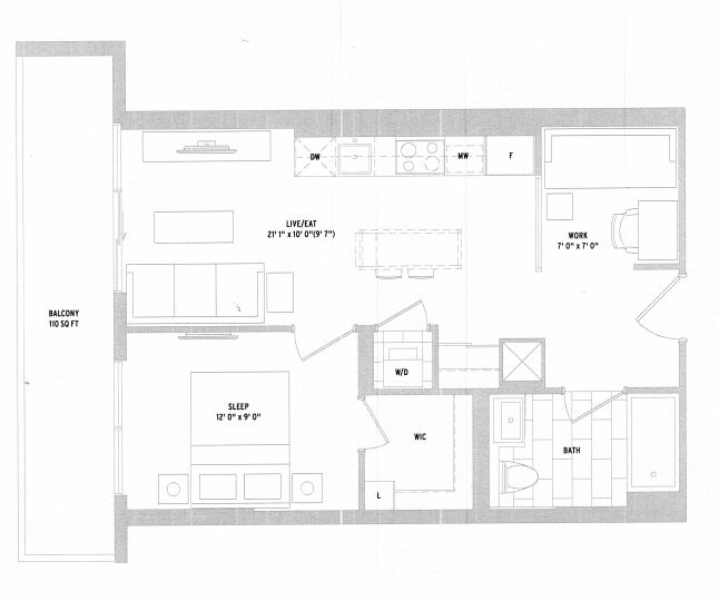 Tap floor plan at Sonic in Toronto, ON