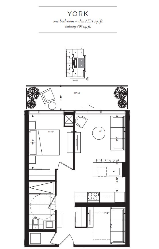 AYC Condos - York Floor Plan, Toronto ON | Livabl