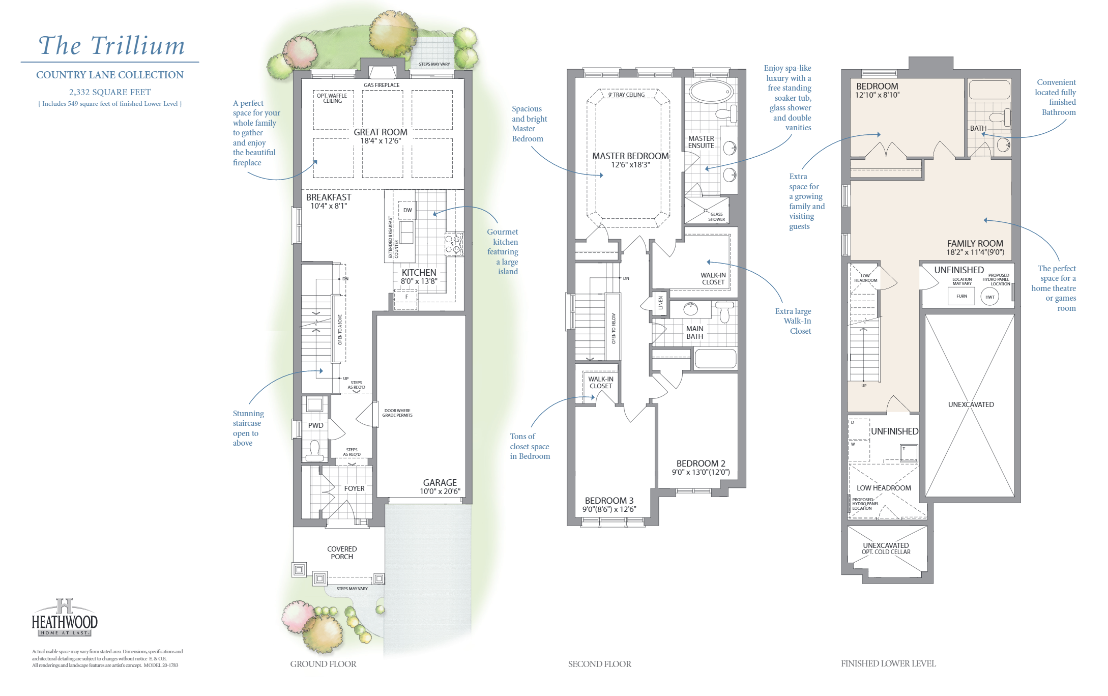 Country Lane | The Trillium | Floor Plans and Pricing