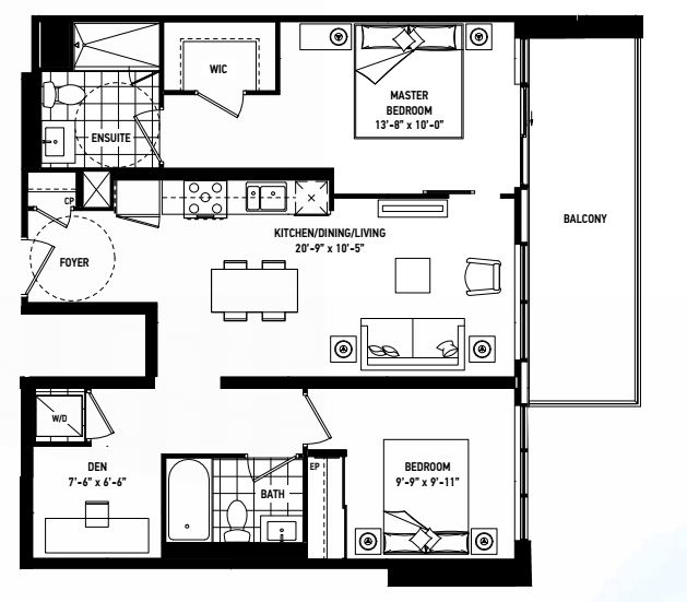SF3 Condominiums - Soho Floor Plan, Pickering ON | Livabl