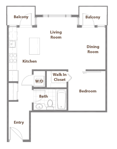 Edge on Edge II | 1B | Floor Plans and Pricing