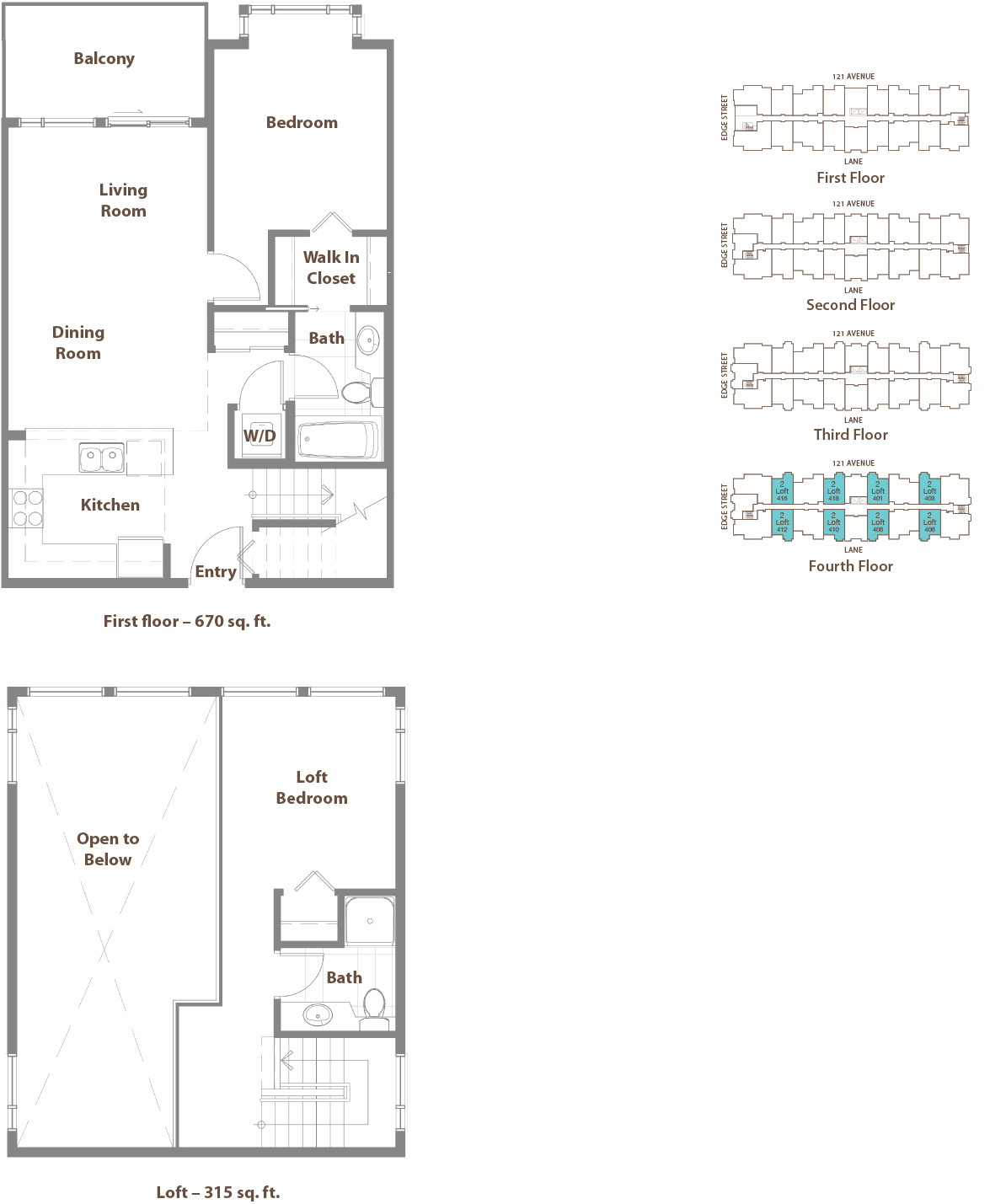 Edge on Edge II | Loft Plan | Floor Plans and Pricing