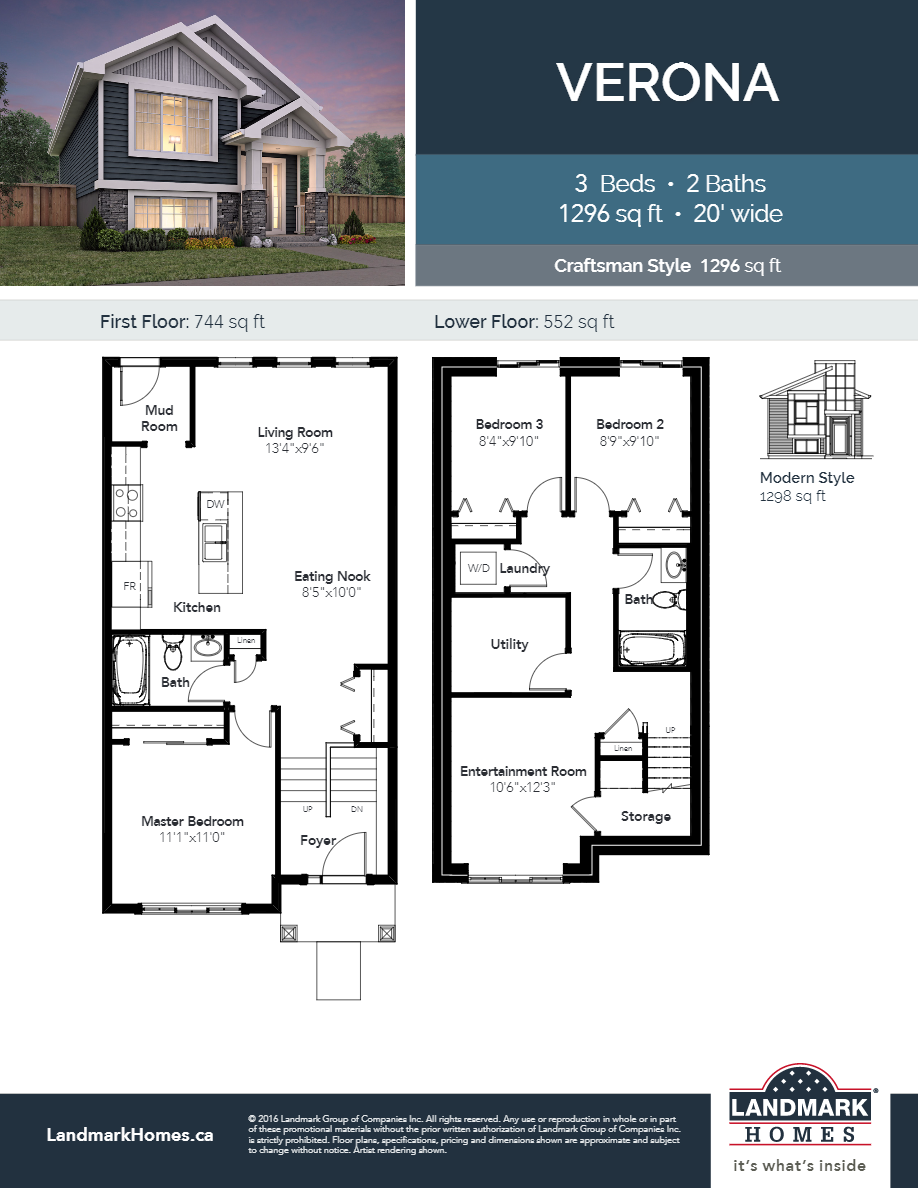 Rosenthal - Verona Floor Plan, Edmonton AB | Livabl