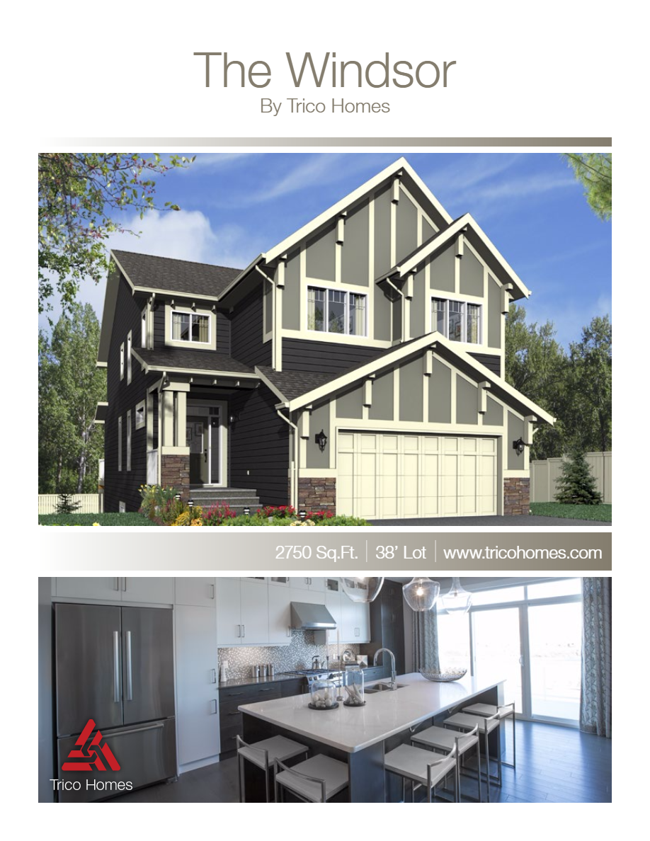 Windsor floor plan at Legacy - Early Phase in De Winton, AB