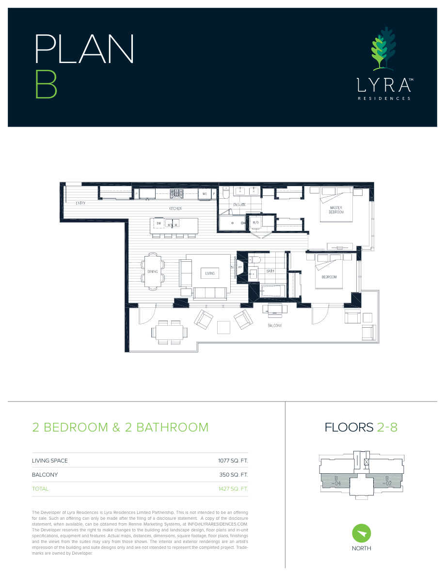 Lyra Residences Phase 1 - B Floor Plan, Saanich BC | Livabl