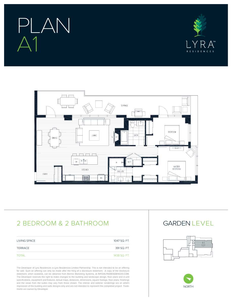 Lyra Residences Phase 1 - A1 Floor Plan, Saanich BC | Livabl