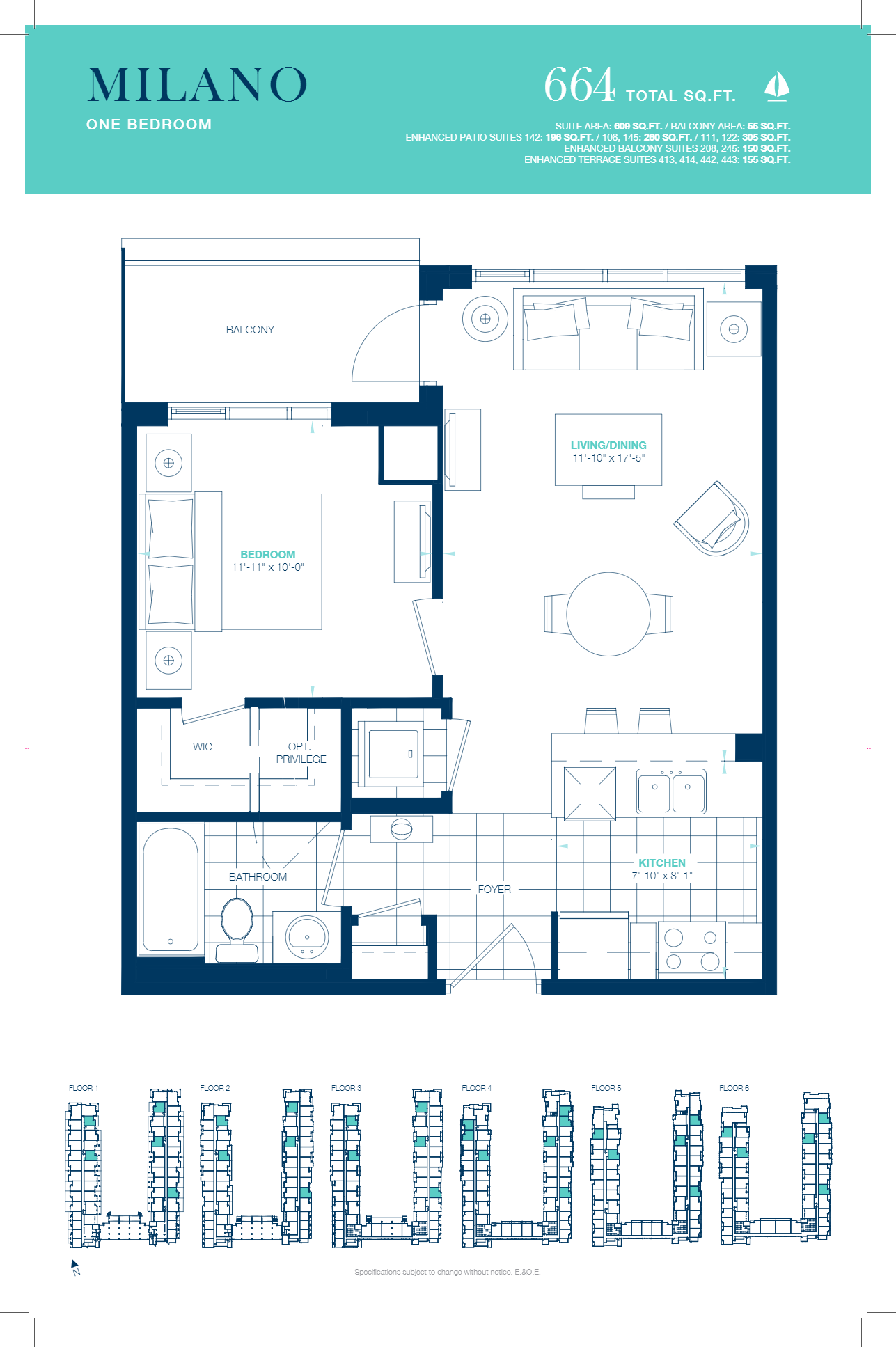 Aquazul - Milano Floor Plan, Grimsby ON | Livabl