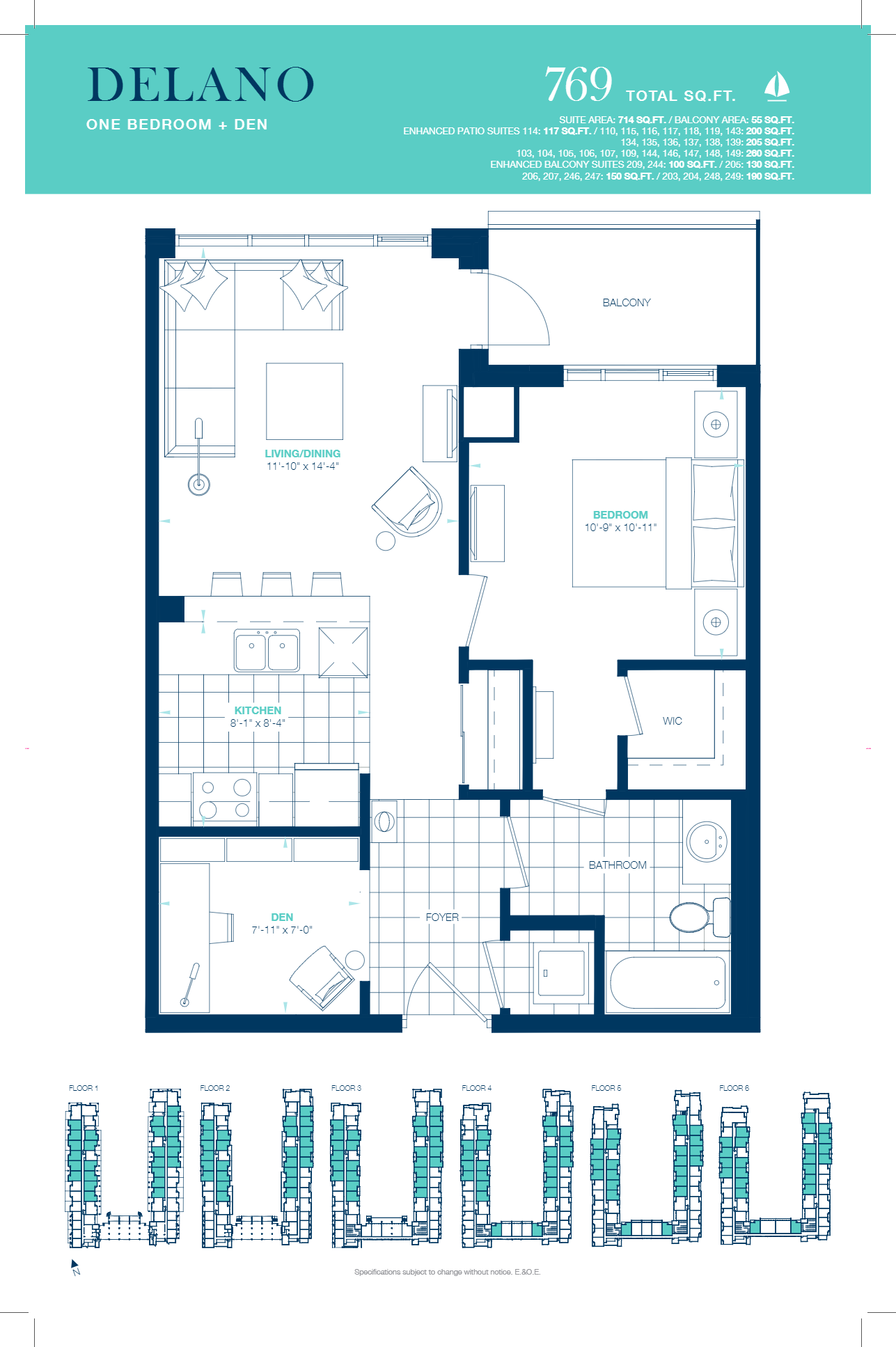 Aquazul - Delano Floor Plan, Grimsby ON | Livabl