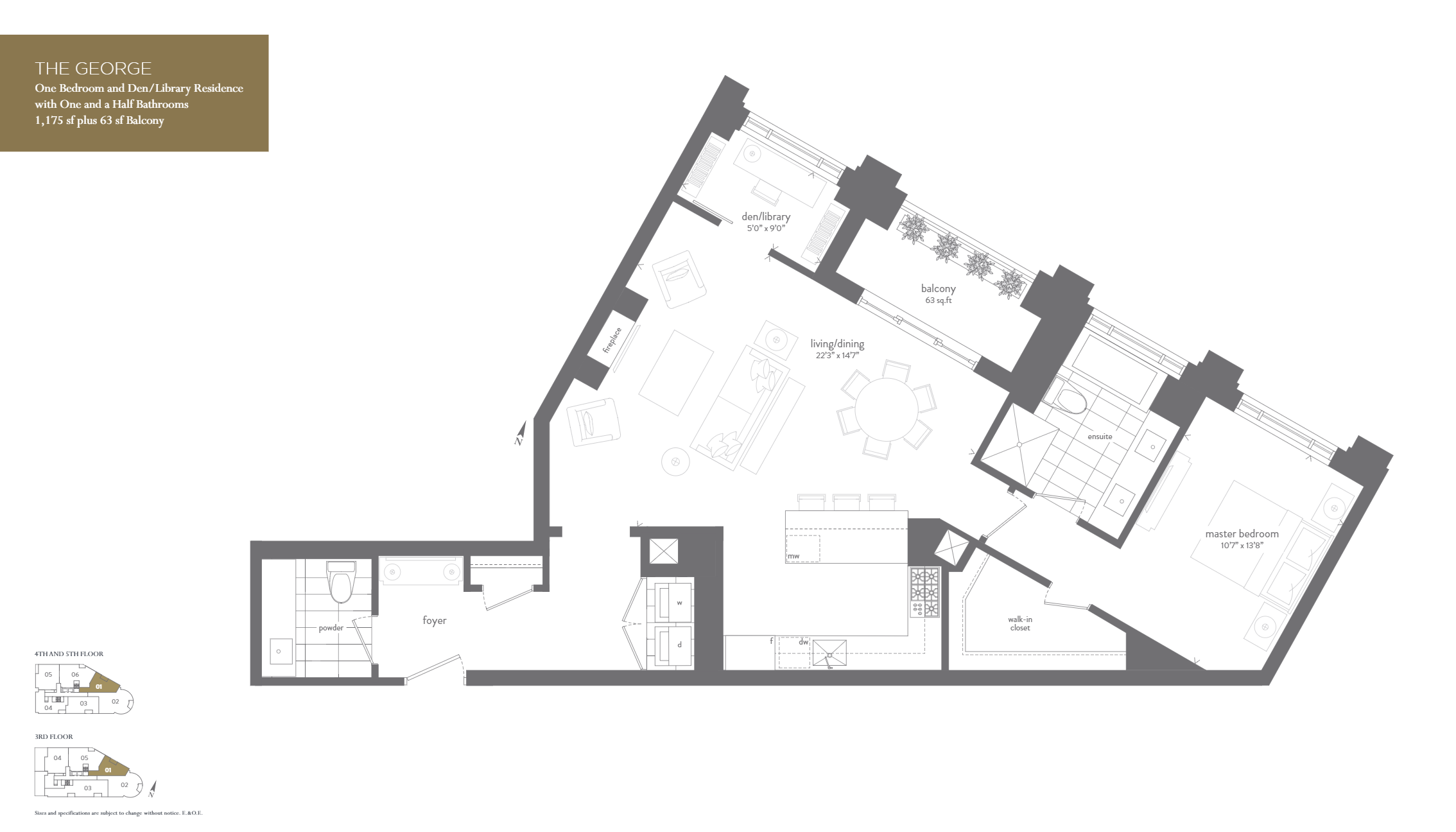 4 The Kingsway - The George Floor Plan, Toronto ON | Livabl