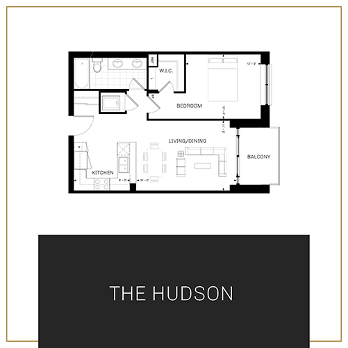 The Hudson floor plan at Scenic Trails Condos in Hamilton, ON