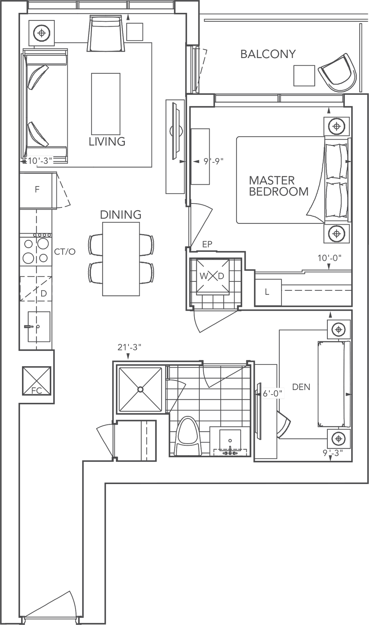 Selene | 1D+D | Floor Plans and Pricing
