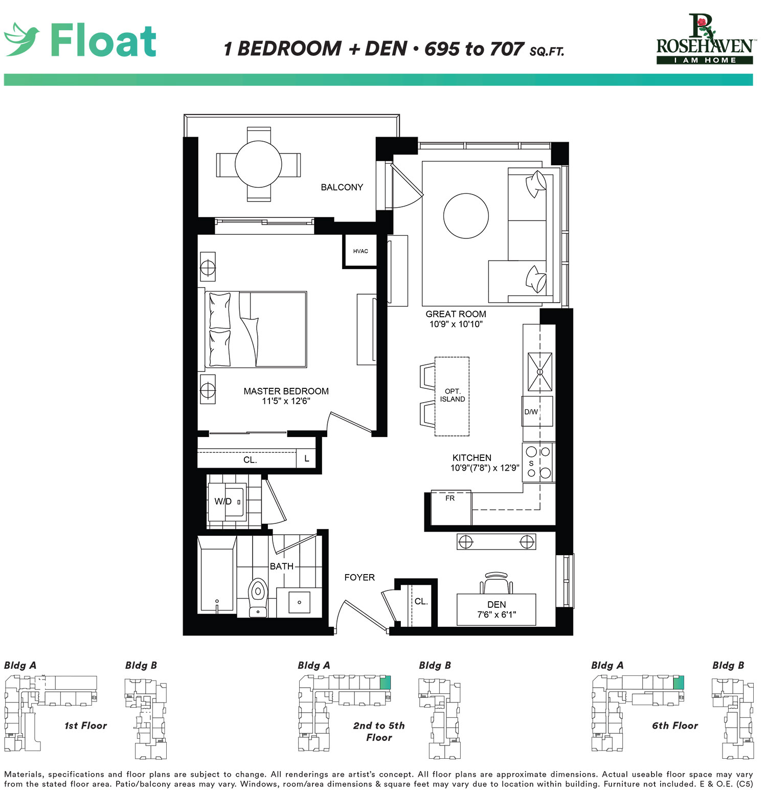 Affinity Condominiums - Float Floor Plan, Burlington ON | Livabl