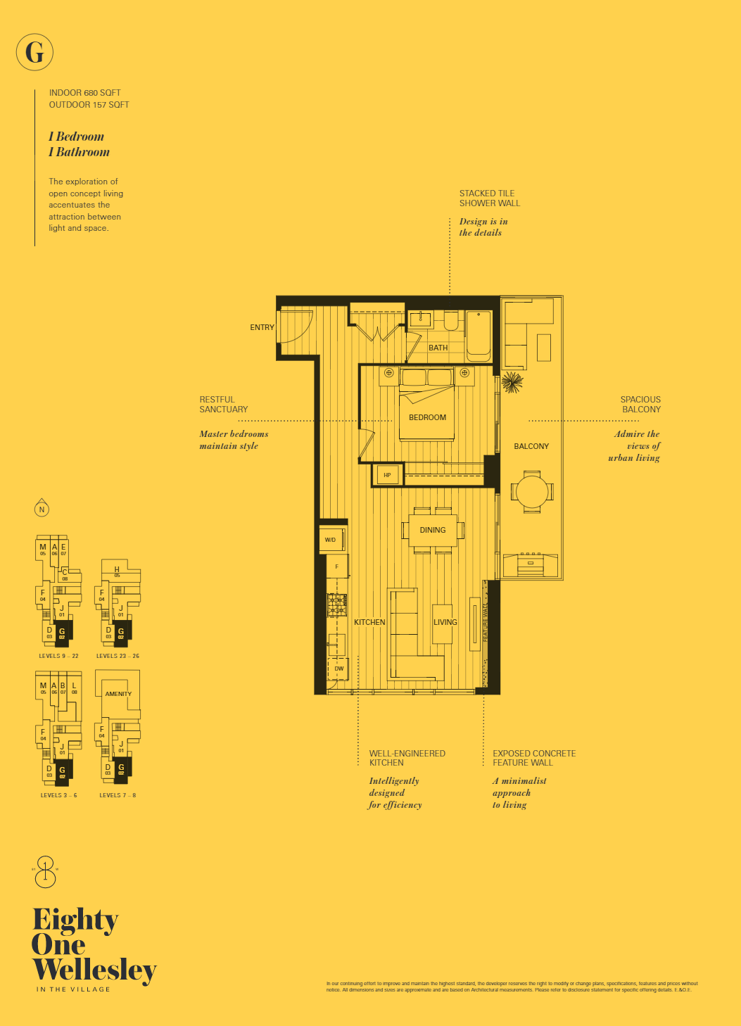 Eighty One Wellesley | G | Floor Plans and Pricing