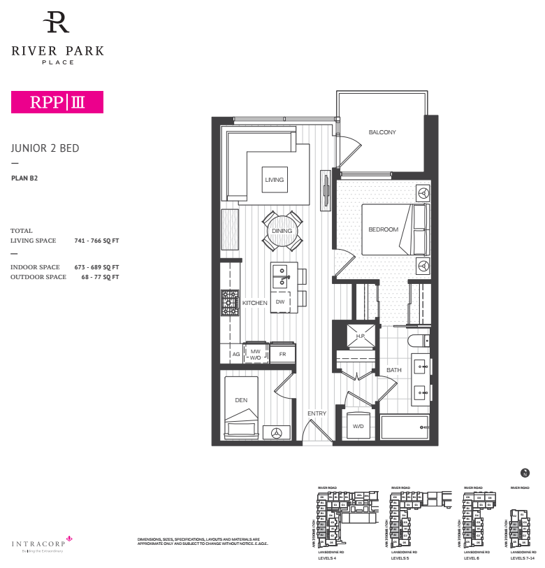 RPP III - B2 Floor Plan, Richmond BC | Livabl