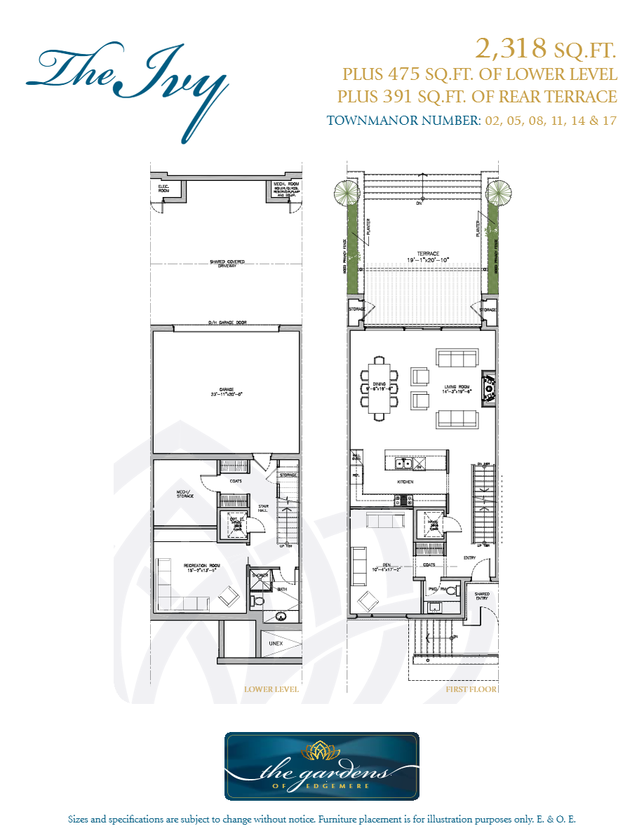 The Gardens of Edgemere | The Ivy | Floor Plans and Pricing