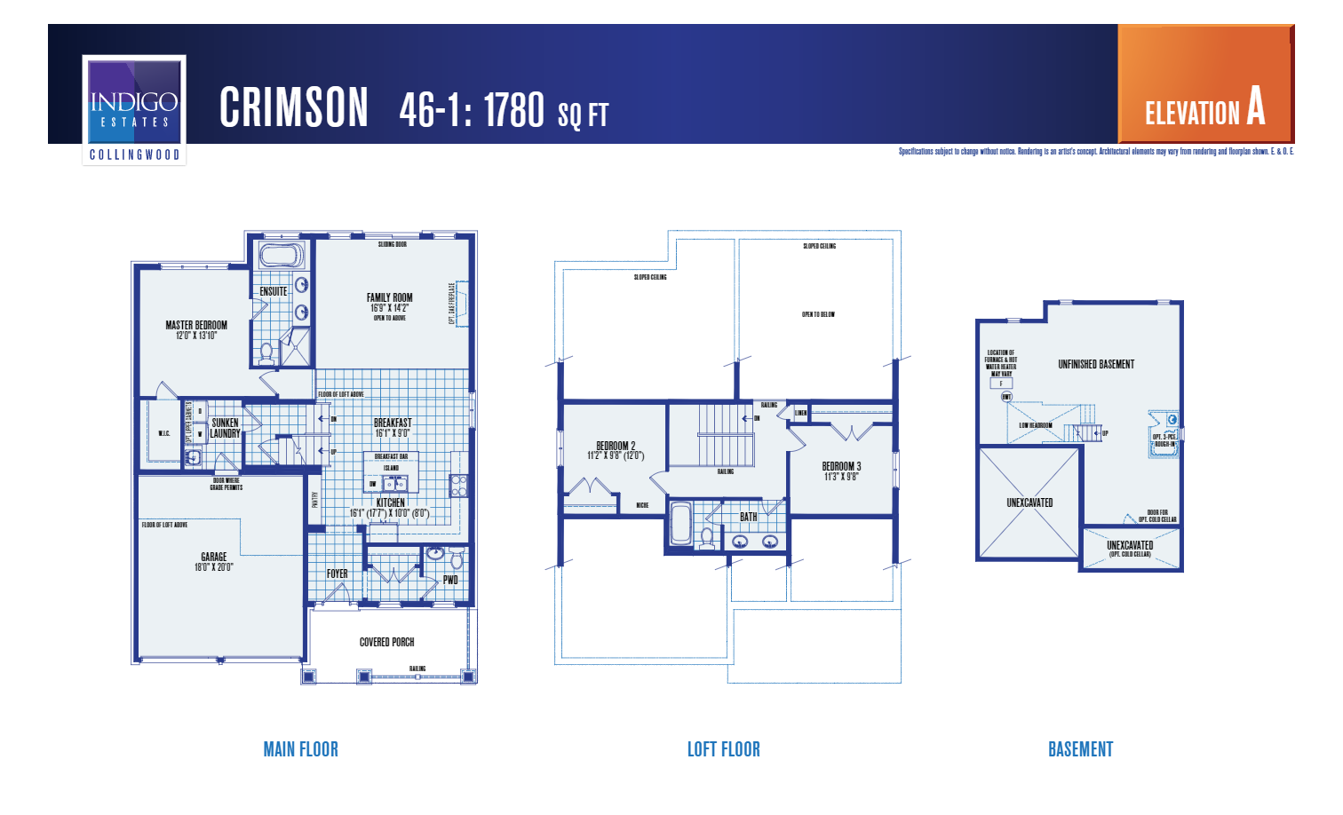 Indigo Estates Collingwood | Crimson | Floor Plans and Pricing