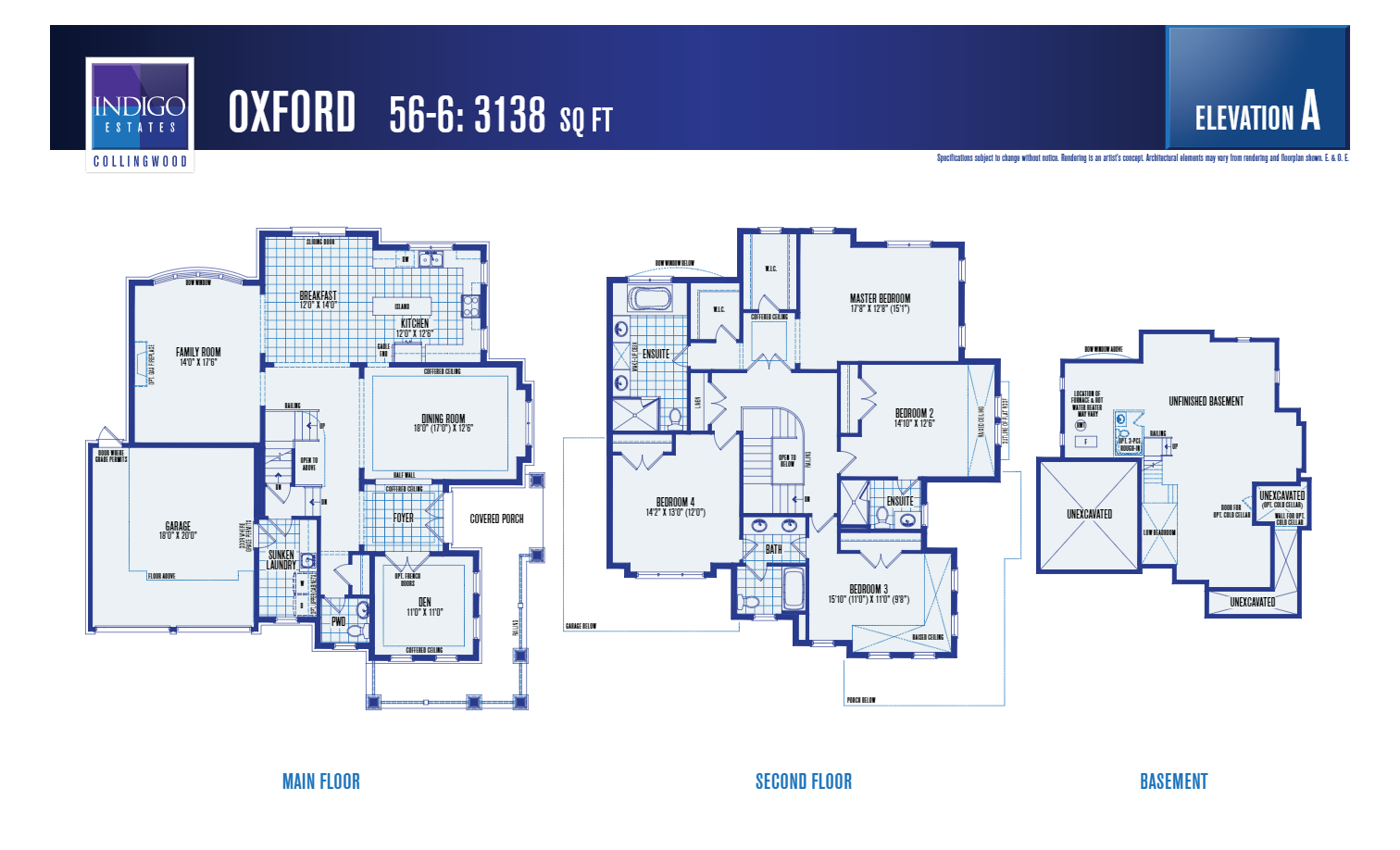 Indigo Estates Collingwood | Oxford | Floor Plans and Pricing
