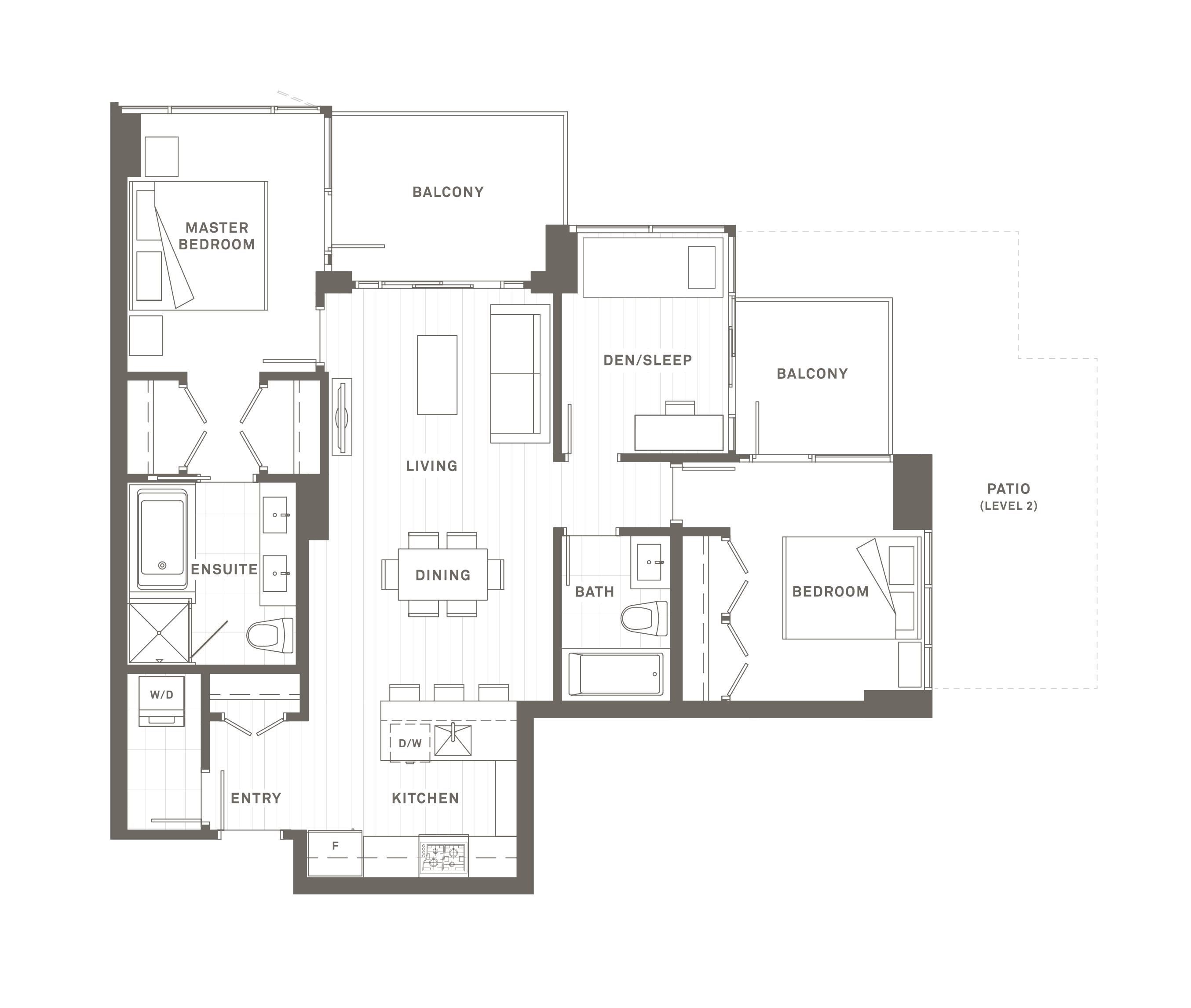 E1 floor plan at The Residences at Lynn Valley in North Vancouver, BC