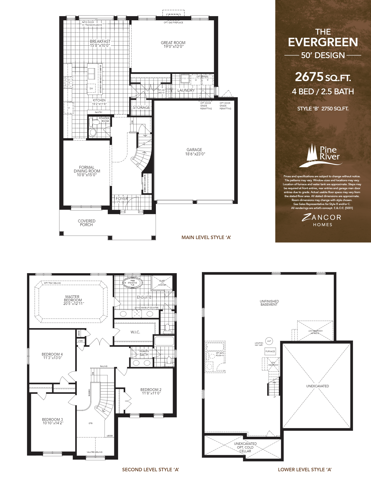 The Village of Pine River - The Evergreen Floor Plan, Essa ON | Livabl
