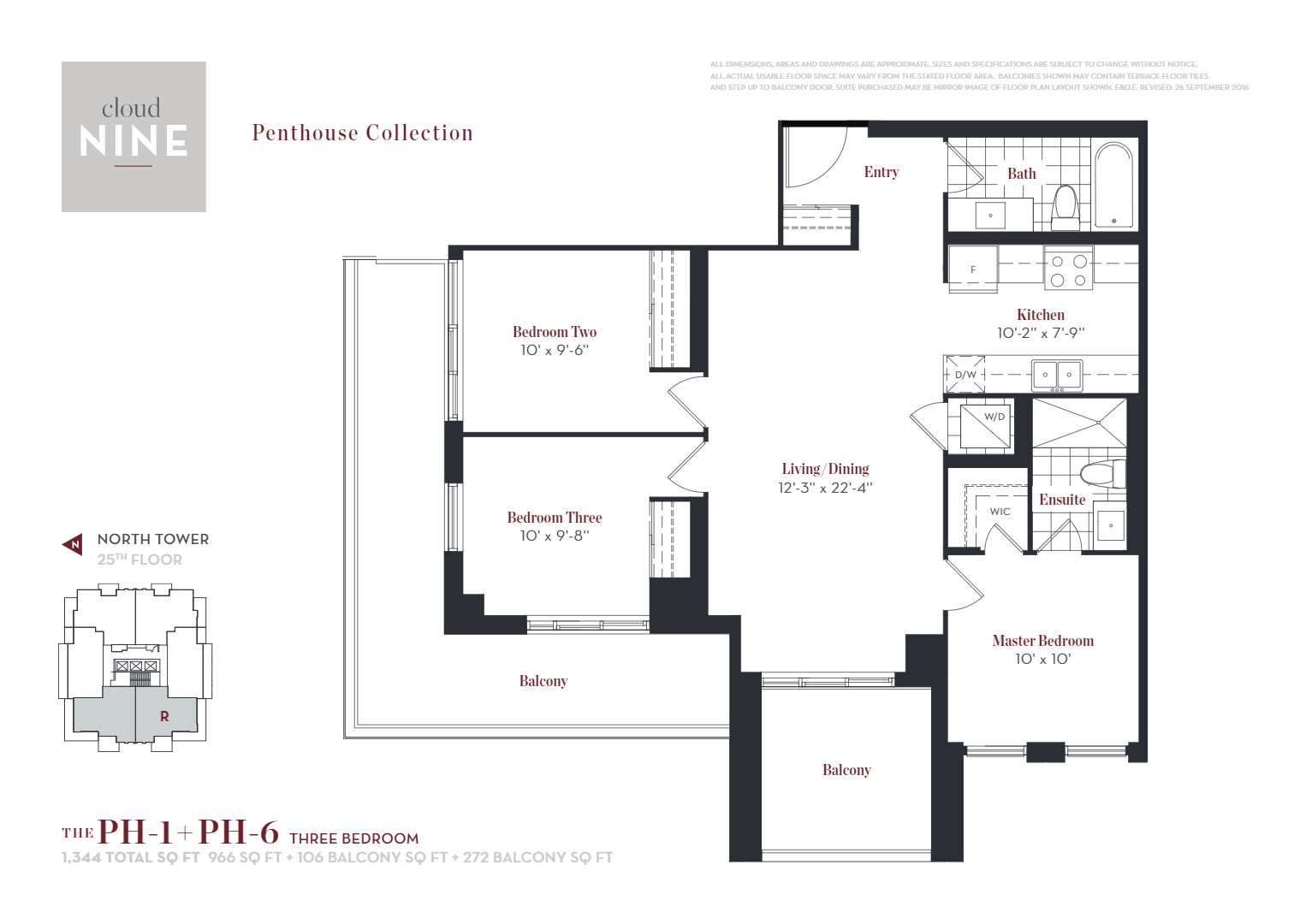 Block Nine: The North Tower + The South Tower - PH6 Floor Plan ...