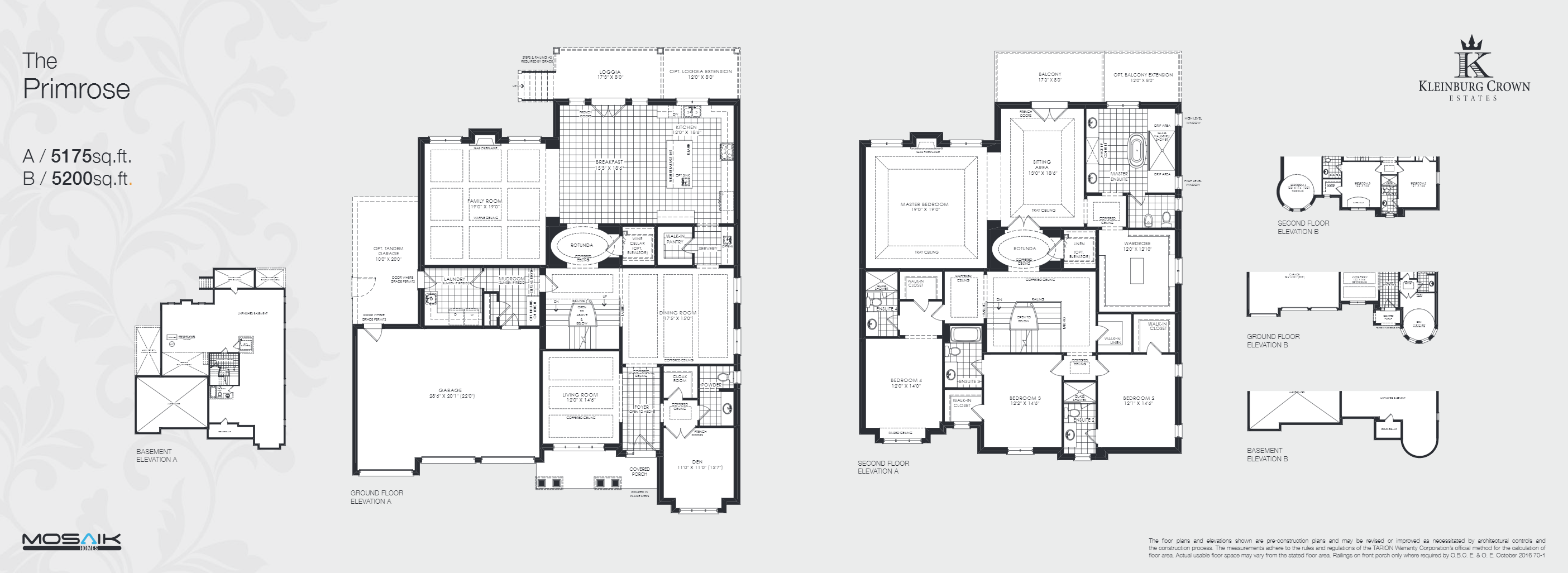 Kleinburg Crown Estates | The Primrose | Floor Plans and Pricing