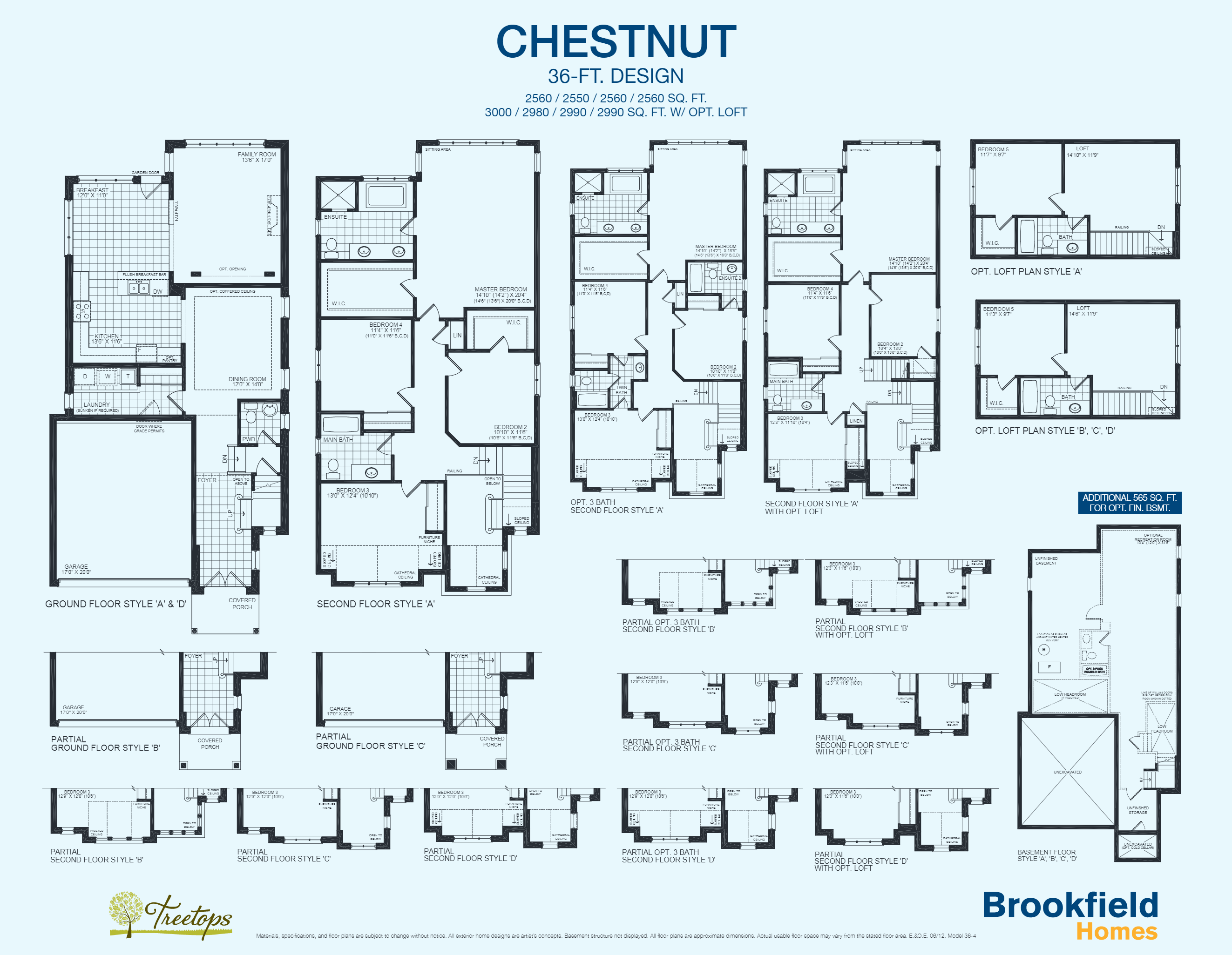 The Treetops | Chestnut | Floor Plans and Pricing