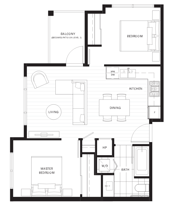 Spark - P Floor Plan, Richmond BC | Livabl