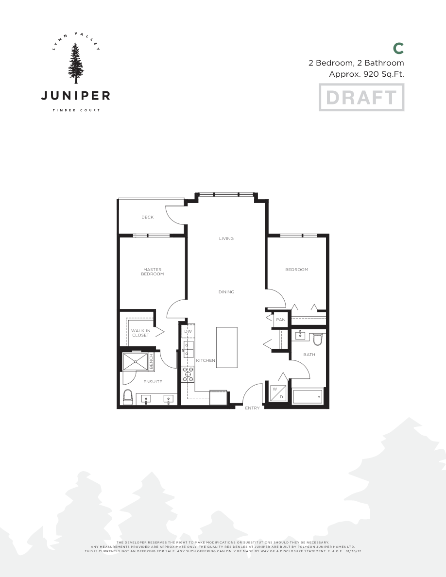 Juniper - C Floor Plan, North Vancouver BC | Livabl